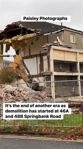 102K views · 433 reactions | Demolition at Springbank Road Shortroods #beattie #demolition #SpringbankRoad #Paisleyphotographs #urban #regeneration #RenfrewshireCouncil | Paisley Photographs | Facebook