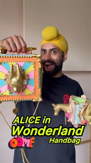 PARAMSahib on Instagram: "✨ALICE IN WONDERLAND Handbag ✨ . . Accessory #diy 💓 . . . Watching Alice in Wonderland was one of my most beautiful memories and it kept inspiring me to do many theme based things ! The combination of subtle pastels and Gold , is a dreamy combination ! And this fashion accessory handbag is all about that inspiration of a dreamland , where things are coming out of nowhere and still they make sense . [ This video is a part of our Fashion and Accessory diy series where we