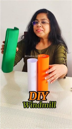 How to make a Paper Windmill Easy Paper Craft #paperwindmill #spining #papercrafts#shorts #howto