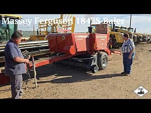 Massey Ferguson 1843S Baler Demonstration