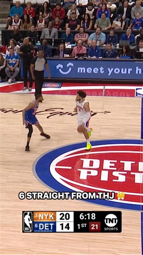 331K views · 2.4K reactions | Tim Hardaway Jr. hits the THREE to complete a 6-point run on his own after knocking down both techs!  NYK-DET • LIVE on TNT | NBA | Facebook