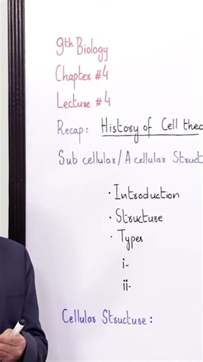 Class 9 - Biology - Chapter 4 - Lecture 4 Cellular Structures - Allied Schools