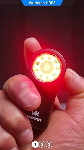 mini linterna LED RGB recargable por USB-C (Wurkkos HD03)