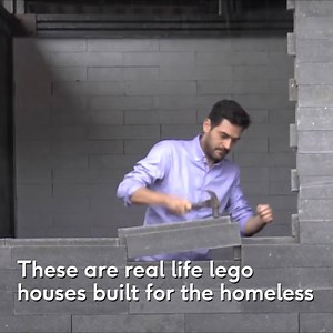 7.7M views · 135K reactions | These are real-life lego houses built for the homeless | YOO | Facebook