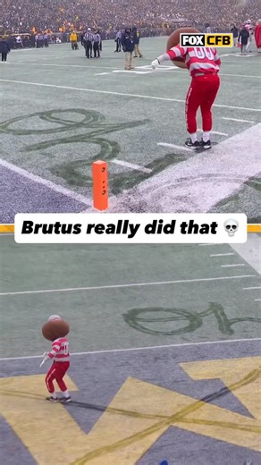 CFB on FOX on Instagram: "It was fun while it lasted, @thebrutusbuckeye 藍"