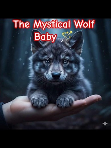 SHADOW WOLF BABY?! So Mystical & Ethereal! 🐺🖤