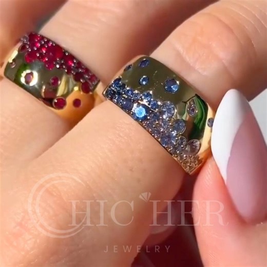 Tiny bursts of rich ruby-red and deep sapphire-blue dance across a sleek band, perfect for stacking or letting shine solo. Find It Here 👉👉https://goo.su/wg5oNzh 🥰CODE: FREE🙌BUY 3 GET 1 FREE Free Shipping & 60-day Free return ✨✈ #chicherjewelry #ring #handmadejewelry #925silverjewelry #highjewelry #couplegoals #womenfashion #fashion #fashionjewelry #designlovers #GiftForHer #anniversarygift #birthdaygift #jewelrylover | Chicherjewelry