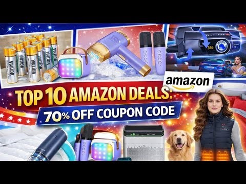 Top 10 Amazon Deals 🔥 | Up to 70% OFF Coupon Codes (USA)