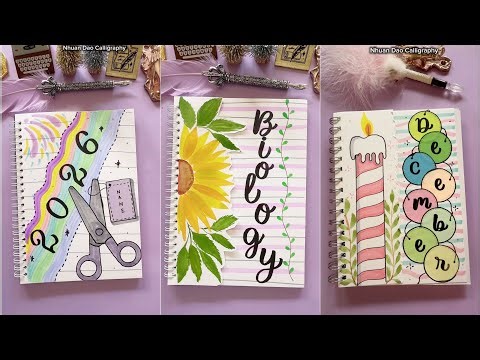 21 Aesthetic Front Page Ideas | Cute & Creative Notebook Covers for Students