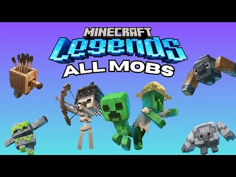 Minecraft Legends All Mobs + NEW Mobs Discovered