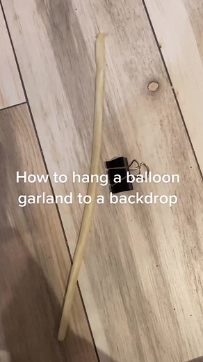Balloon Garland Hanging Hack for Backdrops