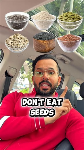 ANKUR KUMAR || COACH🇮🇳 on Instagram: "Chia Seeds: ➡️ Weight loss • Digestion • Sugar control Flax Seeds (Alsi): ➡️ Belly fat • Hormone balance • Gut health Pumpkin Seeds: ➡️ Protein • Testosterone • Better sleep Sunflower Seeds: ➡️ Skin glow • Hair strength • Vitamin-E Sesame Seeds (Til): ➡️ Strong bones • Joint health • Calcium boost Sabja Seeds: ➡️ Cooling body • Acidity relief • Bloating control Save & Share it , Try later ❤️ Dm or whatsapp 8800261885 for customised Plans ✅ #healthyseeds #h