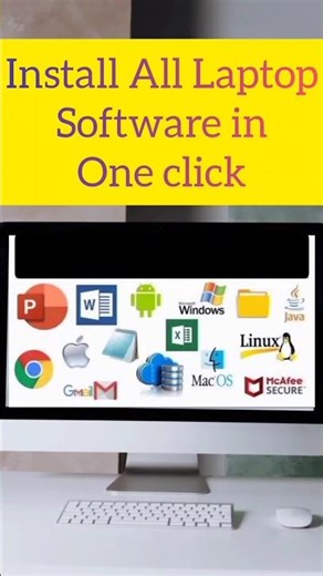 How to Install all Laptop Software By one click || #computer #software #education #knowledge #tips