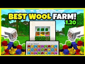 BEST WOOL FARM!! (550 WOOL/HOUR!) In Minecraft Bedrock and Java 1.20
