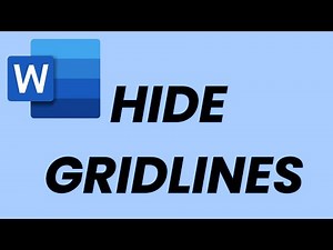 How to Hide The Gridlines In Microsoft Word