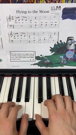 Playing eighth notes 🎵 on the piano 🎹 with both hands 🙌