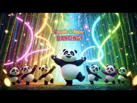 Panda Bear & Baby Dancing 🐼🎉 – Fun Nursery Rhyme | Tiny Tots World