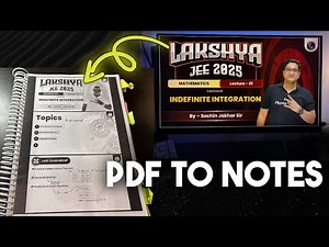 How to Print Online Class Notes (Works with PW & Any Edtech Platform)