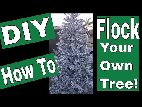 DIY How to "Flock" your Artificial Tree!