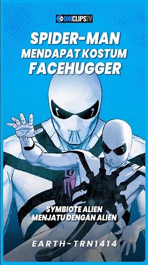 SPIDER-MAN GETS A XENOMORPH FACEHUGGER ALIEN COSTUME😱👽 #marvel #oniclipstv #comics