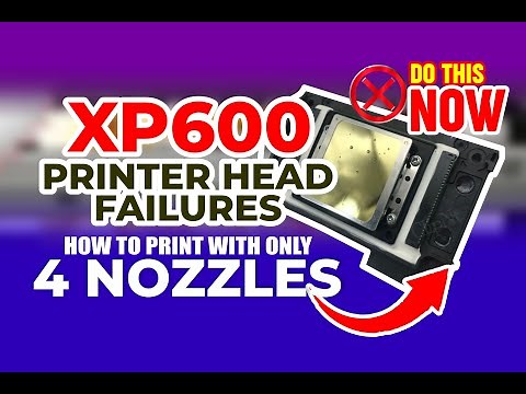 XP600 Printer Head problems: How to print with only 4 COLORS