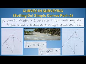 Setting Out Of Simple Curves By Offsets From The Tangents | Part-4 | Problem | Curves in Surveying