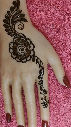 Beginner Floral Henna Design - Easy Step by Step Tutorial
