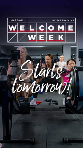 🚨 ‼️ WELCOME WEEK STARTS TOMORROW! ‼️🚨 📅 October 6 – 12 This is your all-access pass to the F45 experience. Step into the studio and feel what makes our training next-level. 💪 Here’s why you can’t miss it: ✨ Engage with coaches who know how to fire you up and push you forward. ✨ Feel the community vibe that makes every workout electric. ✨ Get the full in-studio experience—high energy, big results, and workouts that hit different. 📲 Wait and you'll regret it! Start your trial during Welcome 