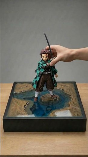 Demon Slayer Tanjiro Figure Making | Resin Interior Diorama