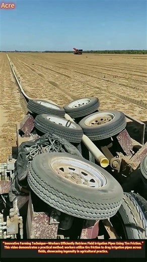 Retrieving Field Irrigation Pipes Using Tire Friction
