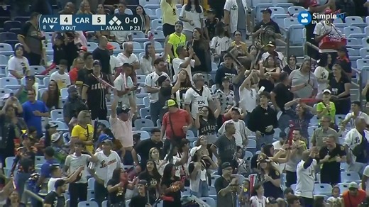 63K views · 2.8K reactions | Leones del Caracas terminó la quinta semana de la Liga Venezolana de Béisbol Profesional (LVBP) derrotando a Caribes de Anzoátegui en el Estadio Monumental «Simón Bolívar» por resultado de cinco carreras por cuatro (5-4). Video: Simple TV #lvbp #beisbol #leones #caribes #venezuela | BeisbolPlay | Facebook
