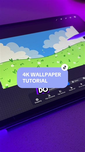 DIY 4K Wallpaper Tutorial: Easy Procreate Illustration