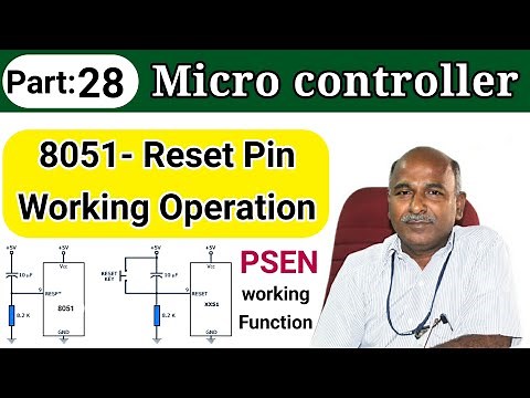8051 Microcontroller Reset pin working details in tamil