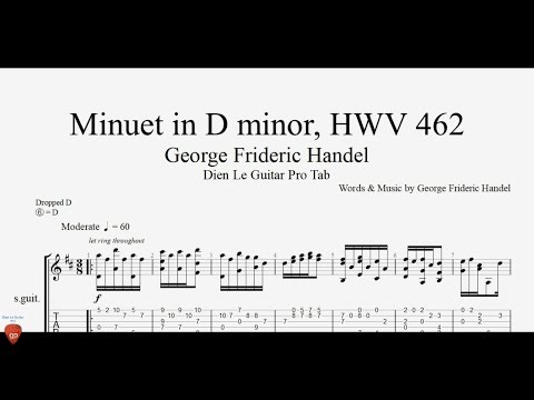 Learn to Play a Baroque Classic on Guitar - Handel's Minuet in D minor with Tabs