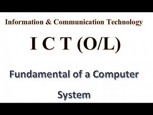 ICT Grade 10 - Fundamental of a Computer System(English Medium)