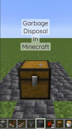 How to make a Garbage Disposal in Minecraft!!! #shorts