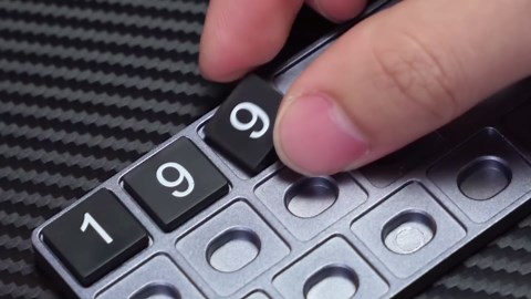 Hagibis Temporary Car Parking Phone Number Card Rotation Hidden Telephone Number Plate Styling for Apple Magic Keyboard with 5 Sets of Numeric Keyboard caps (3-Row)