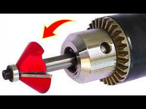 Why isn't it patented? Put a wood router bit on a drill and see what most people don't know!