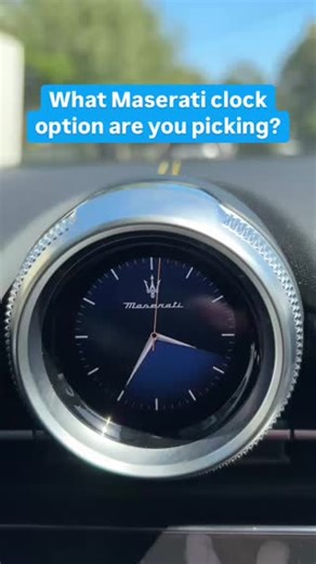 Which clock face would you pick in the Maserati GranTurismo? ⏱️⏰ | carsales.com.au