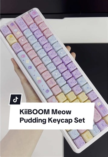 Customize Your Keyboard with KiiBOOM Meow Pudding Keycaps