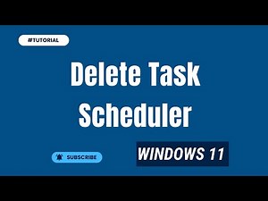 How to delete Task Scheduler Windows 11