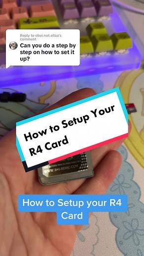 Replying to @obvi.not.ellaa How to Setup your R4 Card #r4card #nintendods