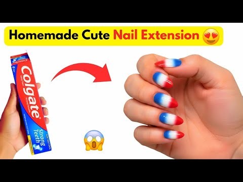 How To Make Nail Extensions | Easy Nail Extensions At Home | Homemade Nails | DIY Nail Making