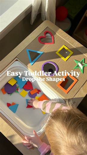 Sophia’s Playroom | DIY Shape Sorting Box This is such an easy prep activity that keeps little hands busy while working on fine motor skills, problem solving,... | Instagram
