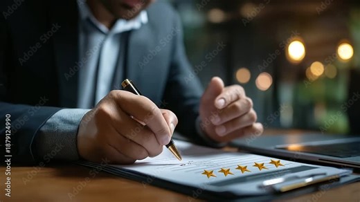 Quality assurance compliance checklist with five star rating ISO certification audit interface digital approval system business standard management risk control concept regula