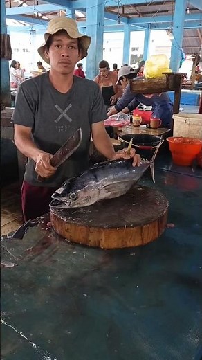 Perfect Tuna Cutting Techniques #fish #fishcutting #fishmarket #lokalmarket #fishing