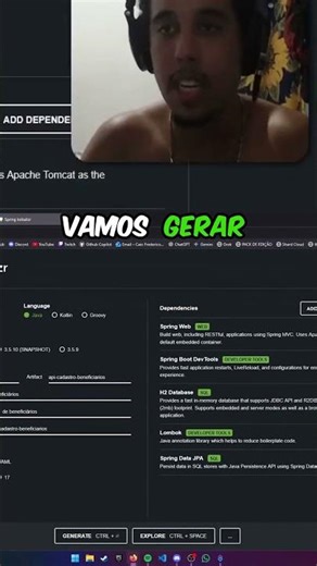 Instalando dependências do Spring Boot