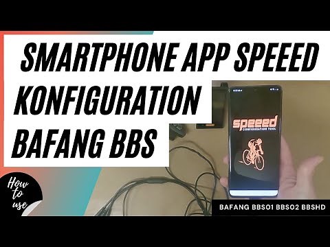 Bafang Einstellungen über Smartphone App ändern