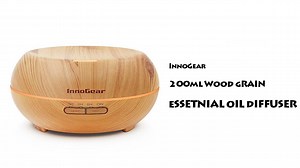 #InnoGear 200ml Wood Grain Essential Oil Diffuser ...