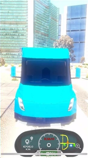 electric Car Simulator (Tesla Semi) (100 Km/h) Gameplay